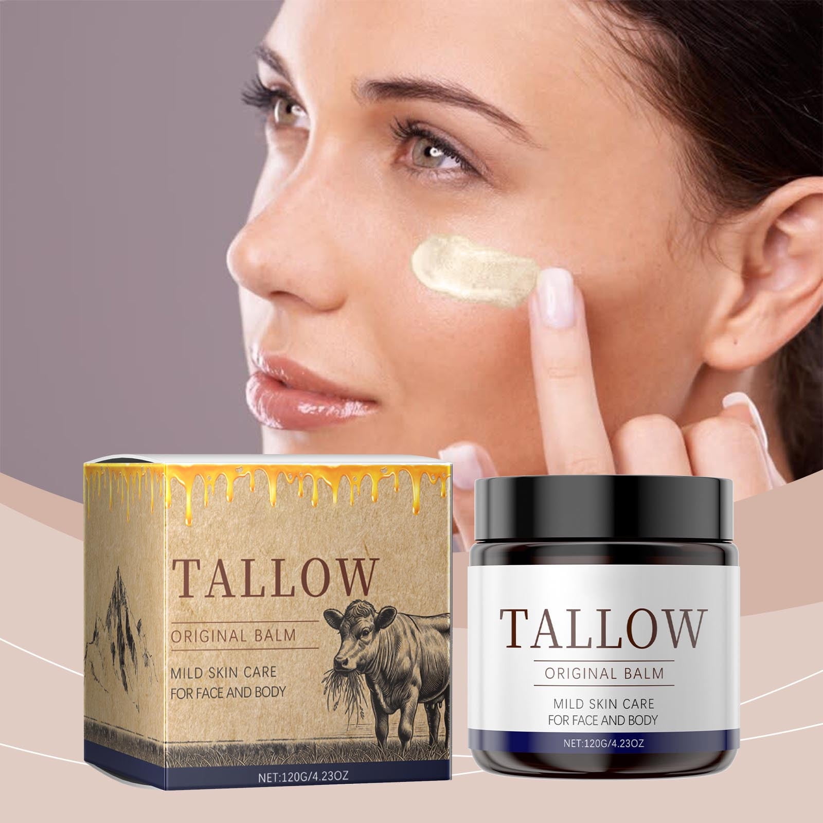 Tallow Original Balm Natur Organic Grass Fed Beef Tallow Cream From
