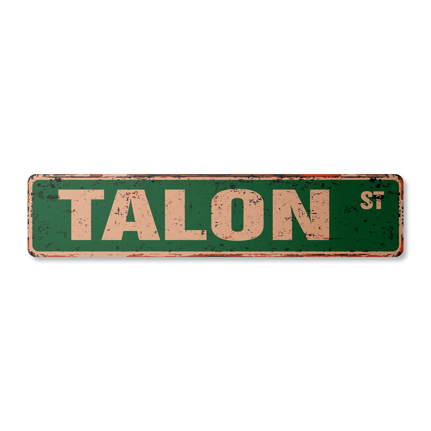 TALON Vintage Plastic Street Sign Childrens Name Room Sign | Indoor ...