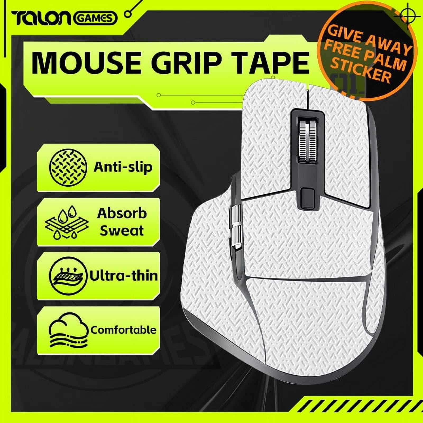 TALONGAMES For Logitech MX Master 3/3S Grip Tape - Lizard Skin Texture ...