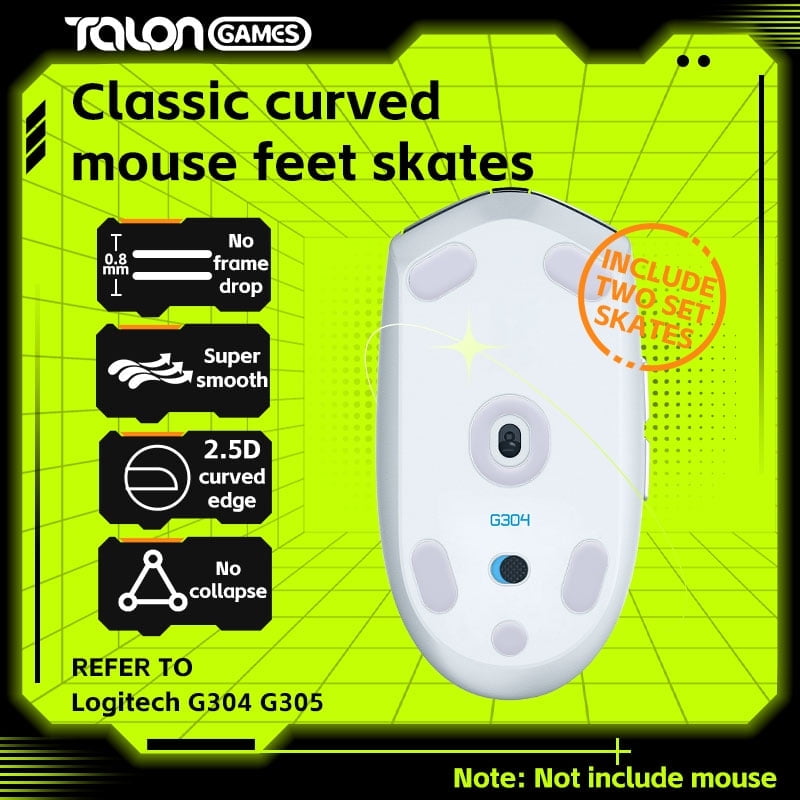 TALONGAMES Mouse Feet Skates For Logitech G304&G305 Wireless Gaming ...