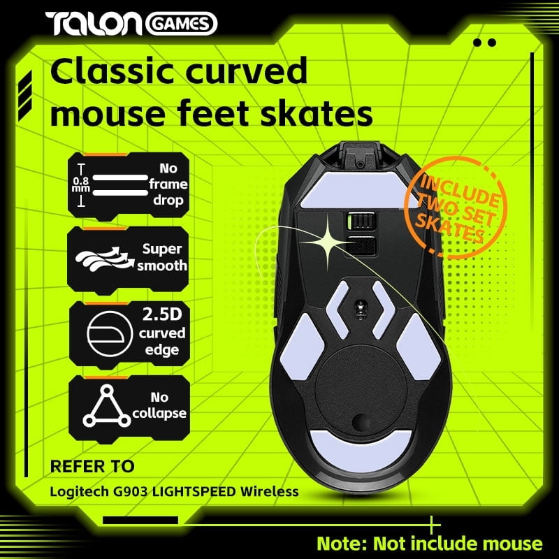 TALONGAMES Mouse Feet Skates For Logitech G903 Gaming Mouse, Gray ...