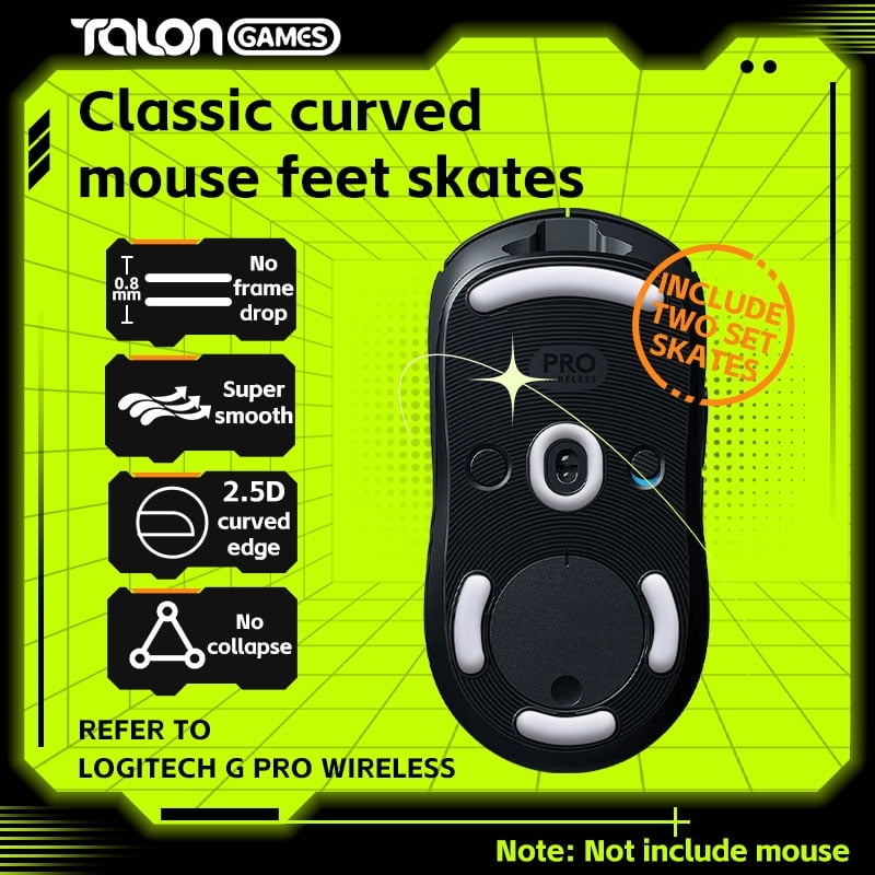 TALONGAMES Mouse Feet Skates For Logitech GPRO Wireless/ GPW Gaming ...