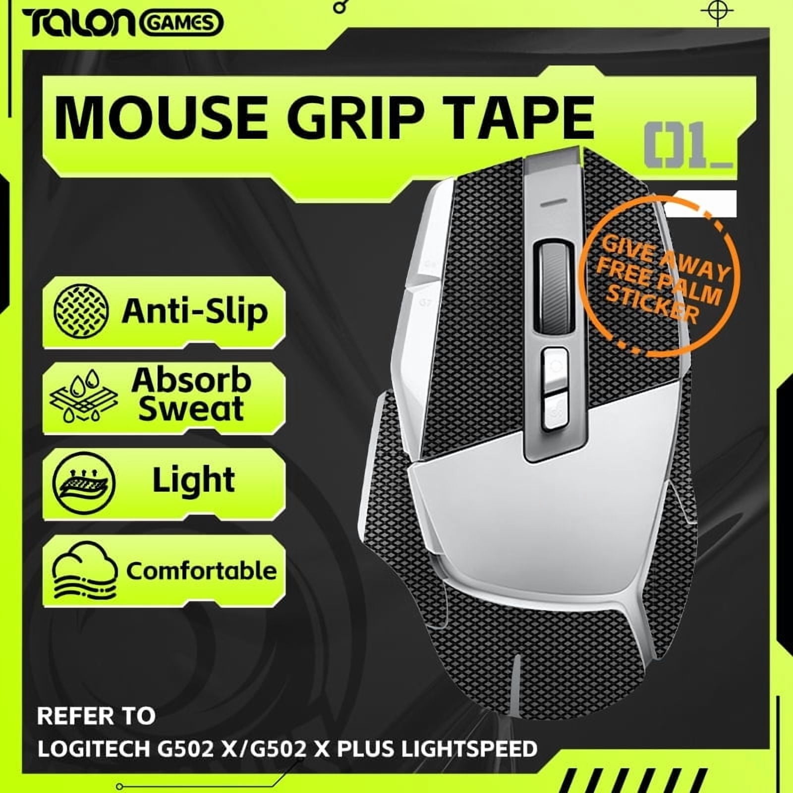 TALONGAMES Mouse Grip Tape for Logitech G502 X PLUS LIGHTSPEED Wireless ...