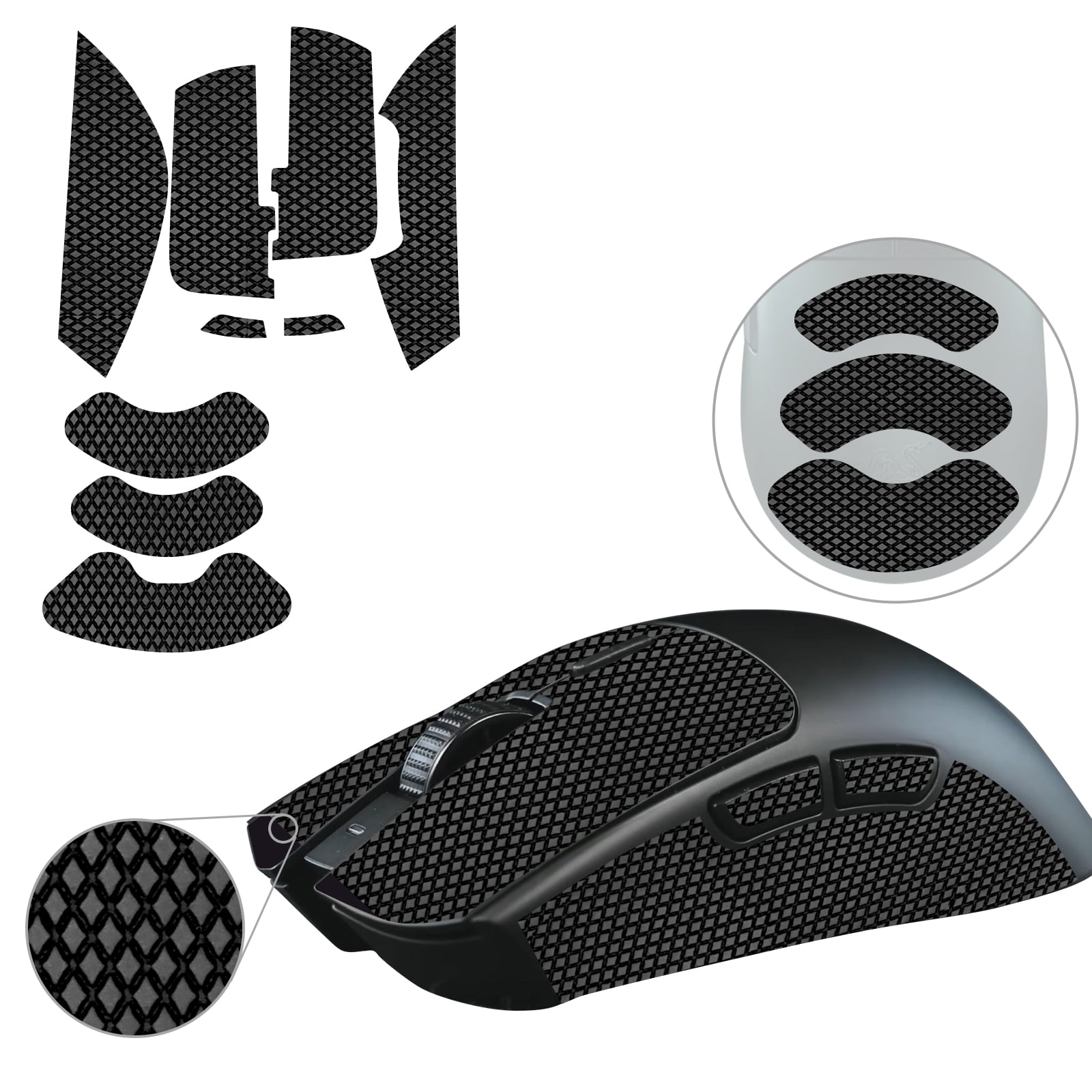 TALONGAMES Mouse Grip Tape for Viper V3 Hyperspeed Wireless, Black, 1 ...
