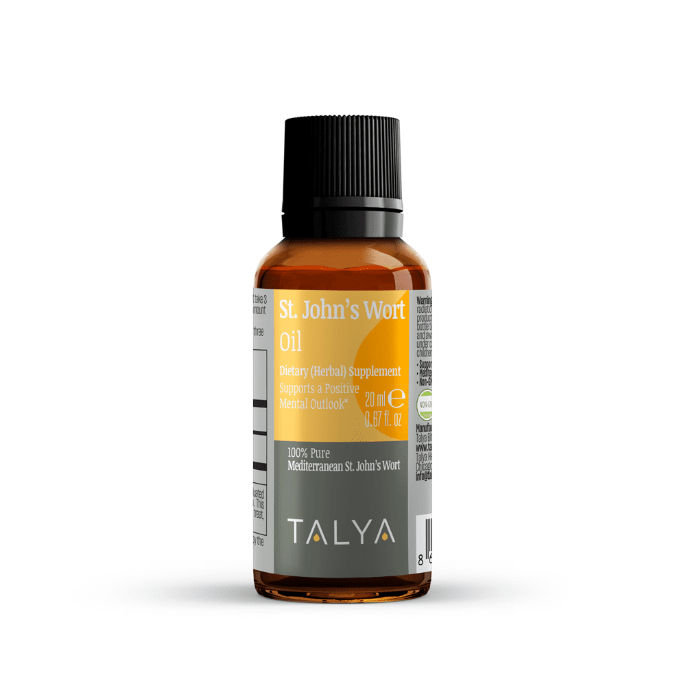 TALYA St. John’s Wort Oil 0.67 fl. oz | 100% Pure & Natural Liquid Drop | Dietary Supplement ...