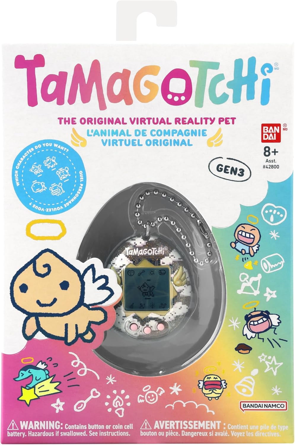 TAMAGOTCHI Bandai Angel Digital Pet Lovely Angel Shell - Walmart.com