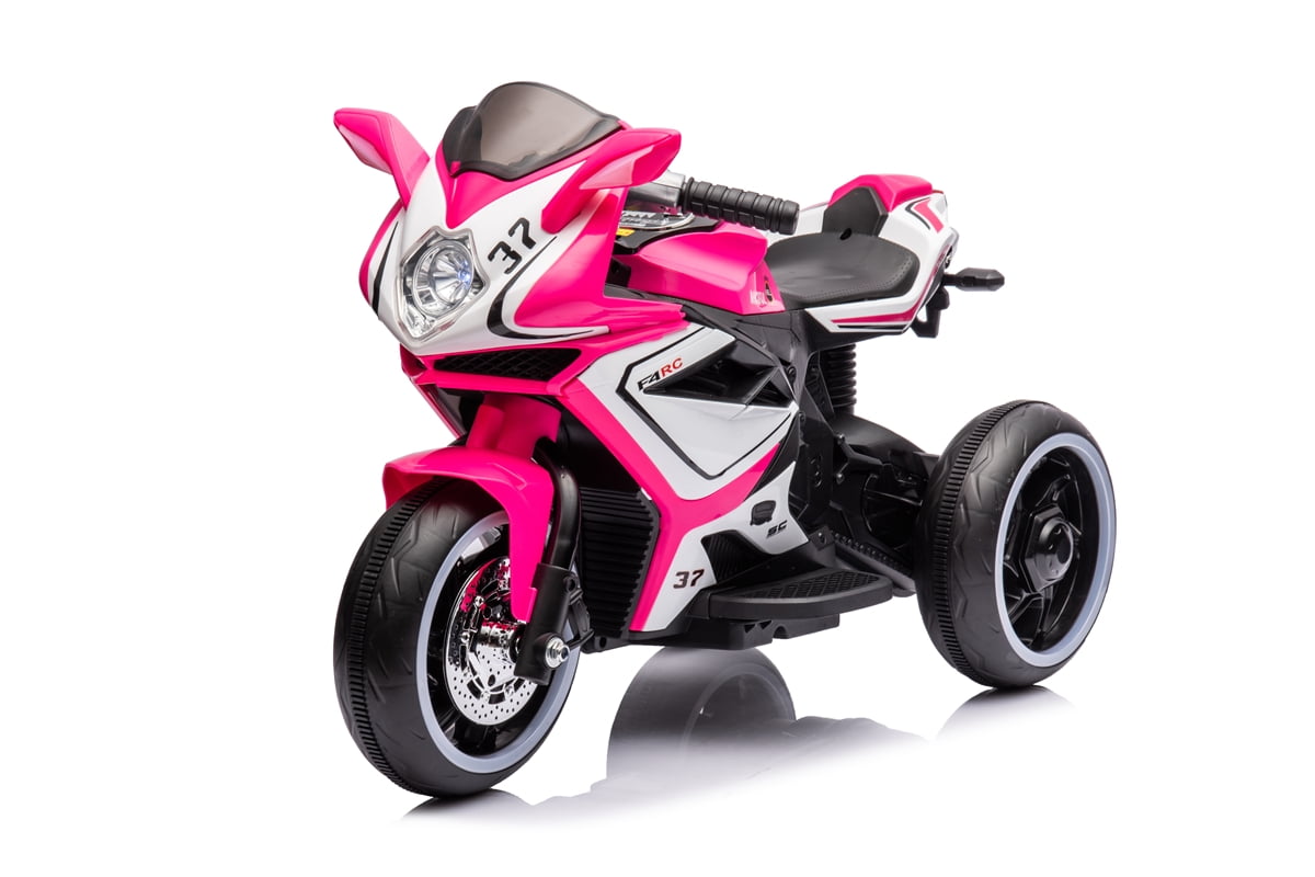 TAMCO 6V Electric Motorcycle with Training Wheels and Manual Throttle for 3-4 Years Old Kids ...