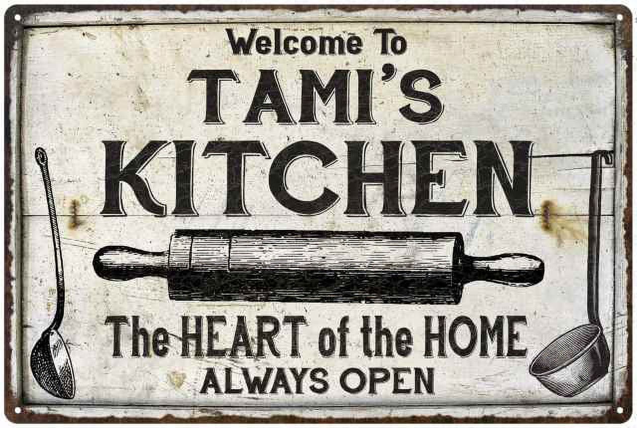 TAMI'S Kitchen Farmhouse Sign Gift 8x12 Metal 108120033492 - Walmart.com