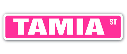 TAMIA Street Sign Childrens Name Room Sign | Indoor/Outdoor | 30" Wide ...