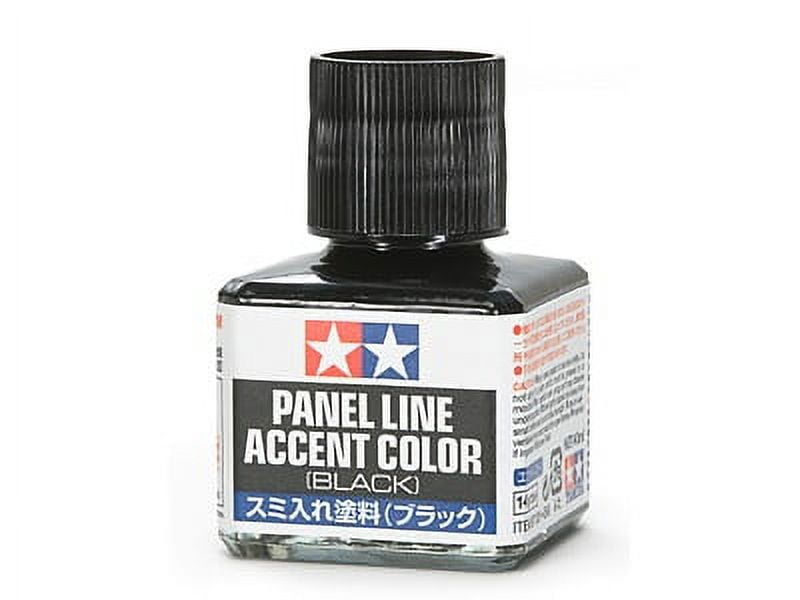 Tamiya Panel Line Accent Color 40ml Black TAM87131 Plastics Paint ...