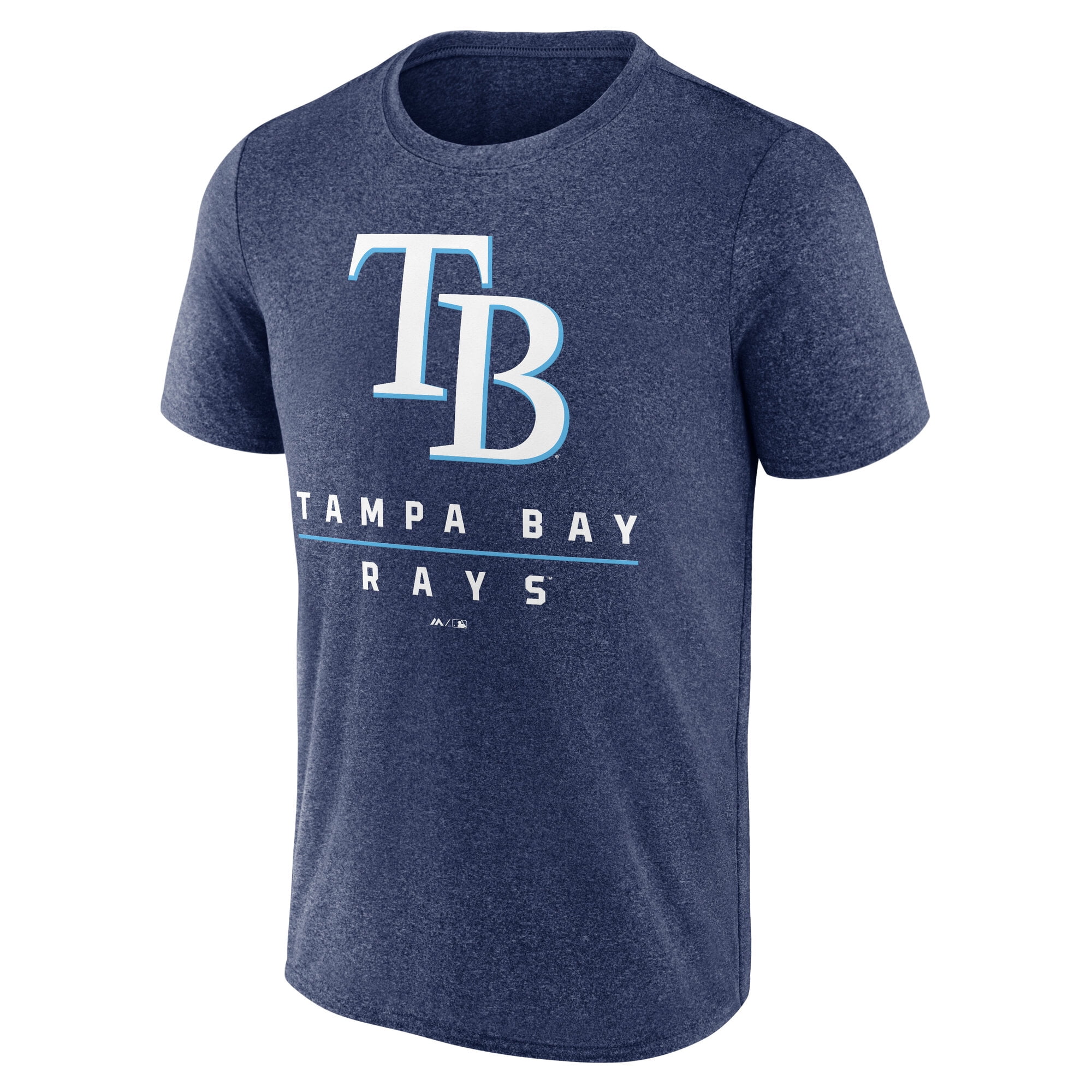 Tampa Bay Rays Men’s Heather Navy Outwit Poly T-Shirt, Up to Size 3XL ...