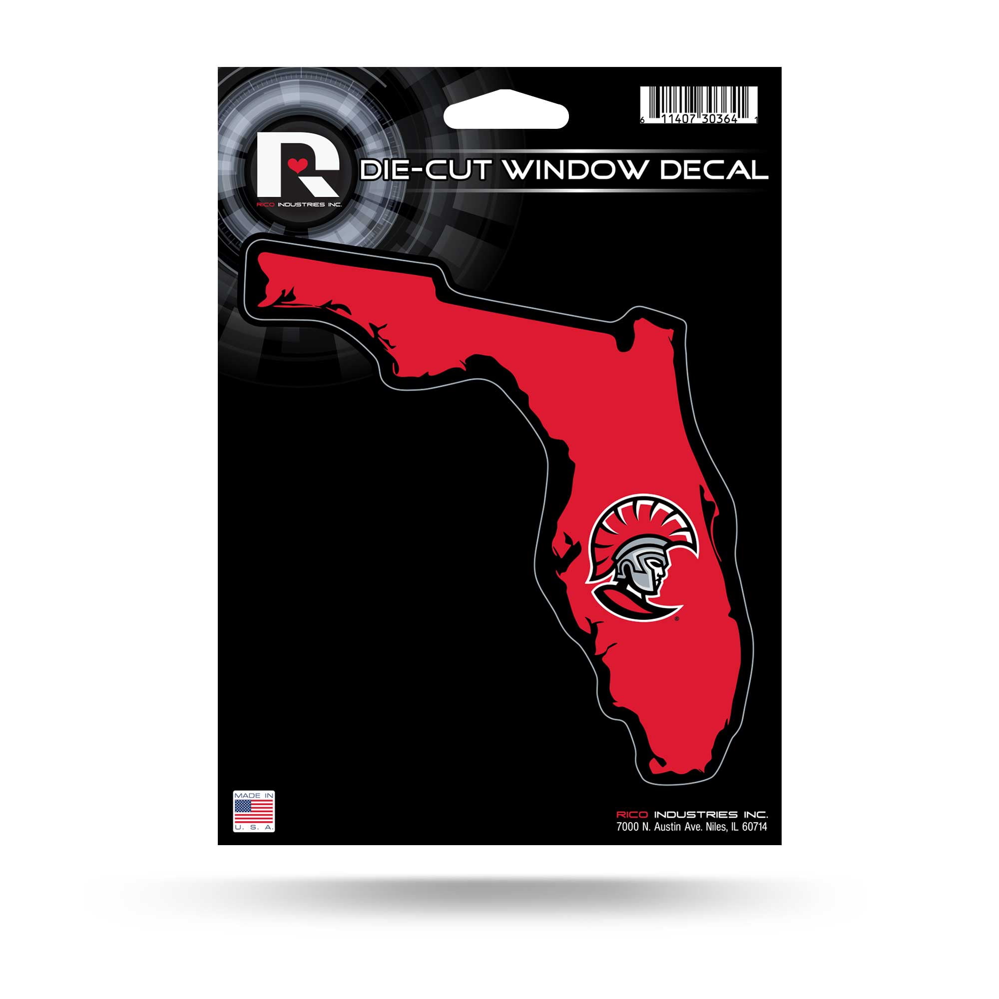 TAMPA UNIVERSITY CUSTOM 5X7 STATE DECAL **FLORIDA GULF COAST SPORTS ...