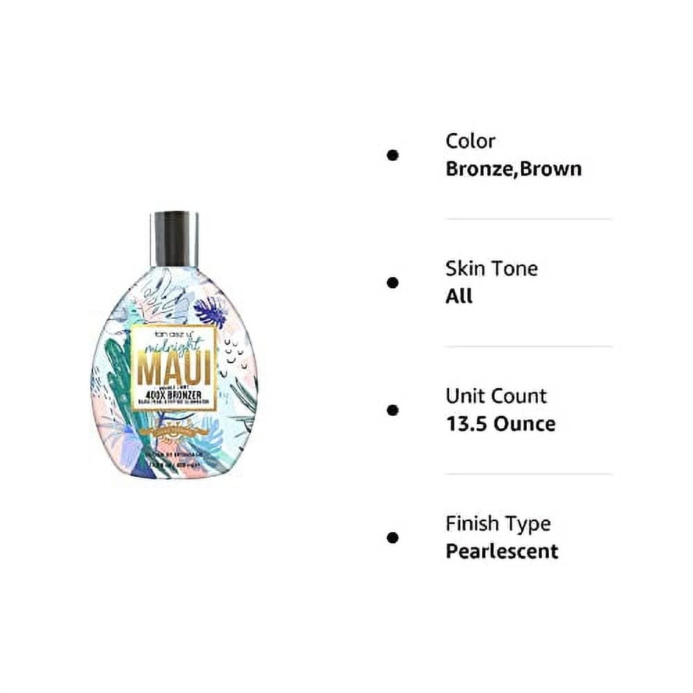 TAN ASZ U Midnight Maui Double Shot 400X Bronzer Cream- 13.5 oz ...