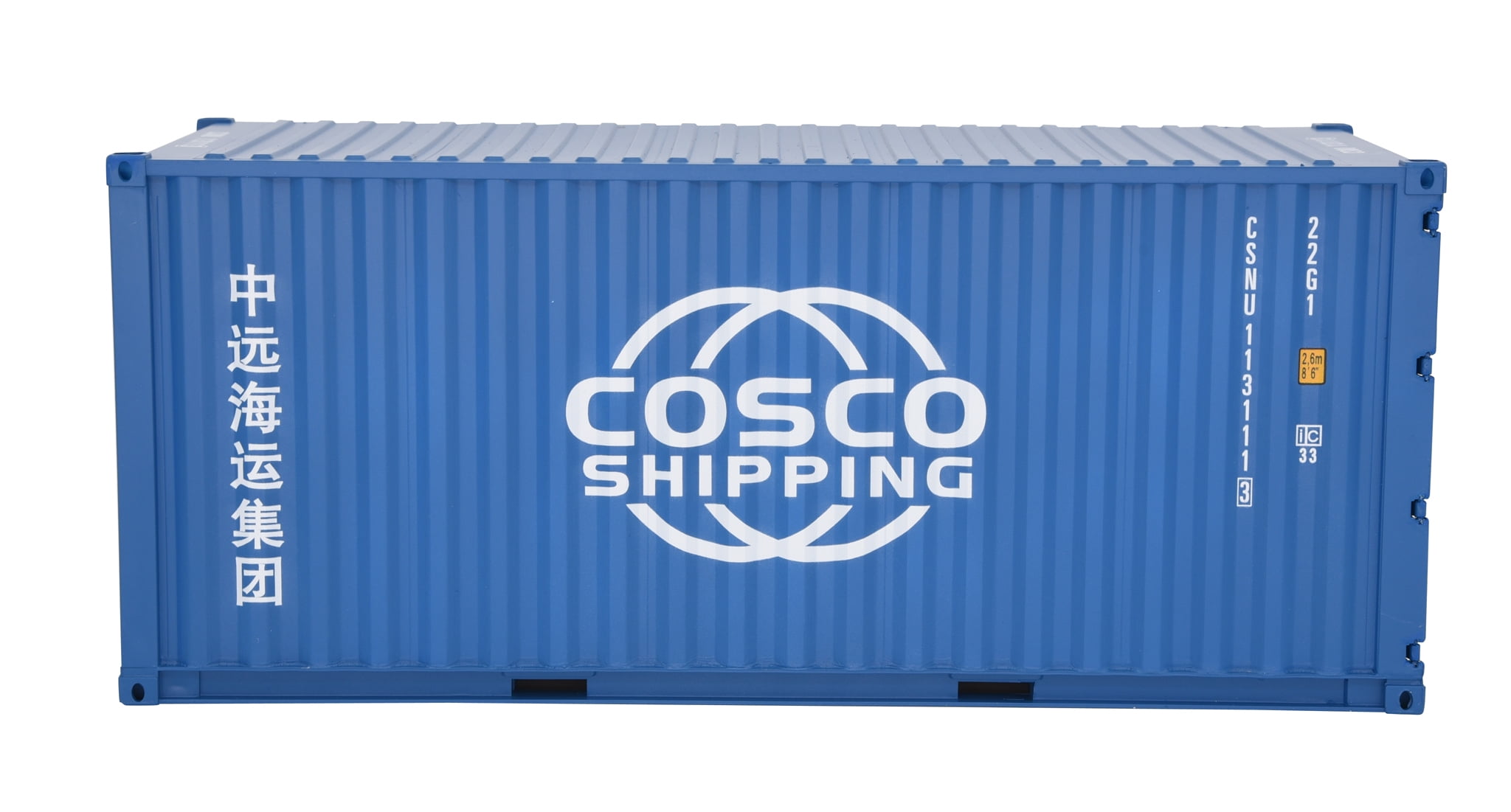 TANG DYNASTY 1:20 COSCO SHIPPING 20GP Shipping Container Model Abs ...