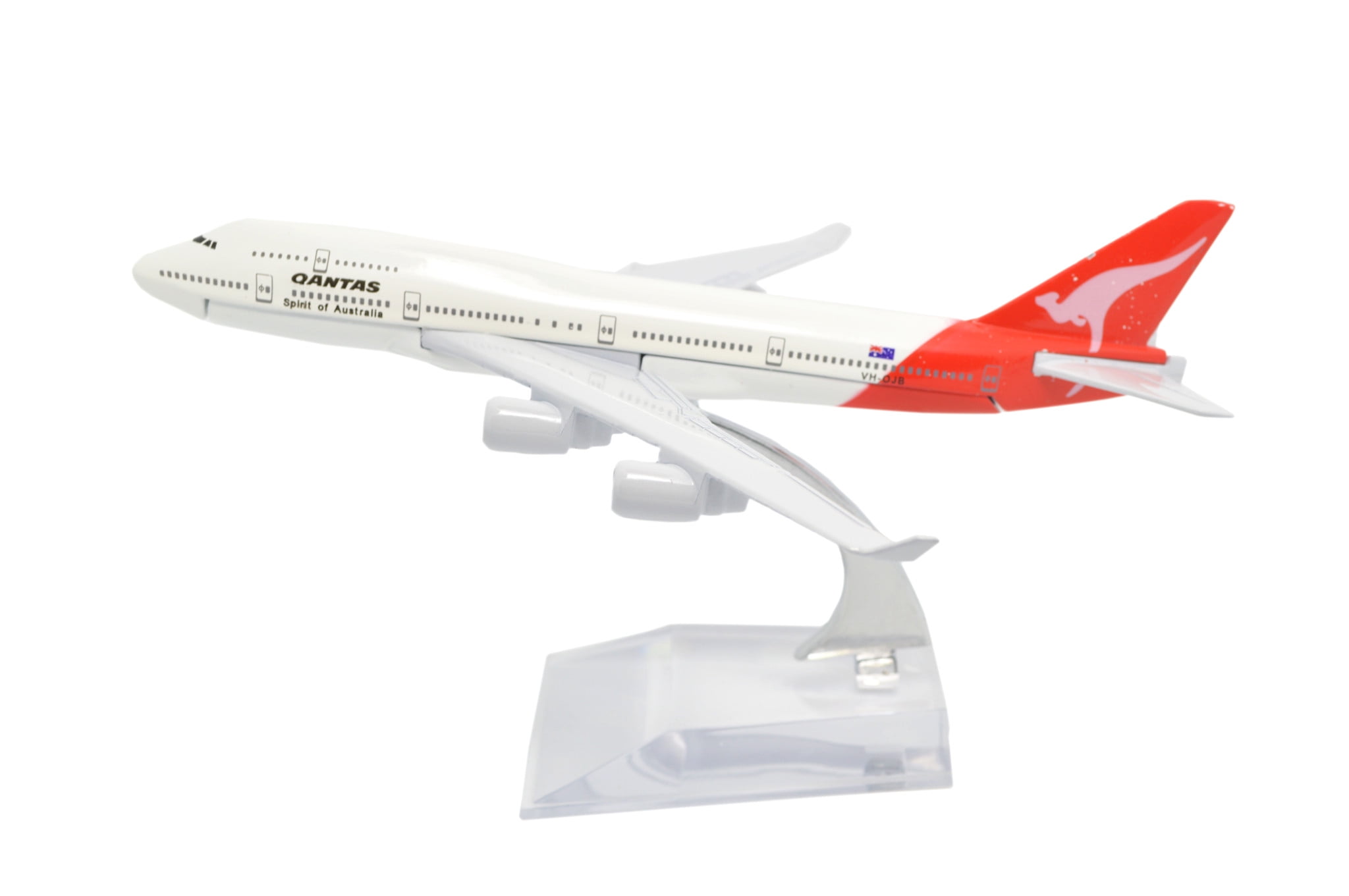 TANG DYNASTY 1:400 16cm B747-400 Qantas Metal Airplane Model Plane Toy ...