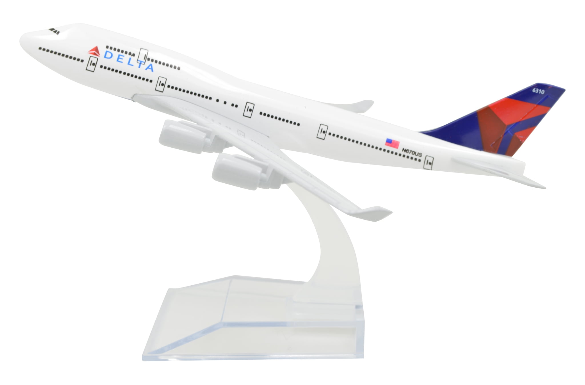 TANG DYNASTY 1:400 16cm B747 Delta Airlines Metal Airplane Model Plane ...