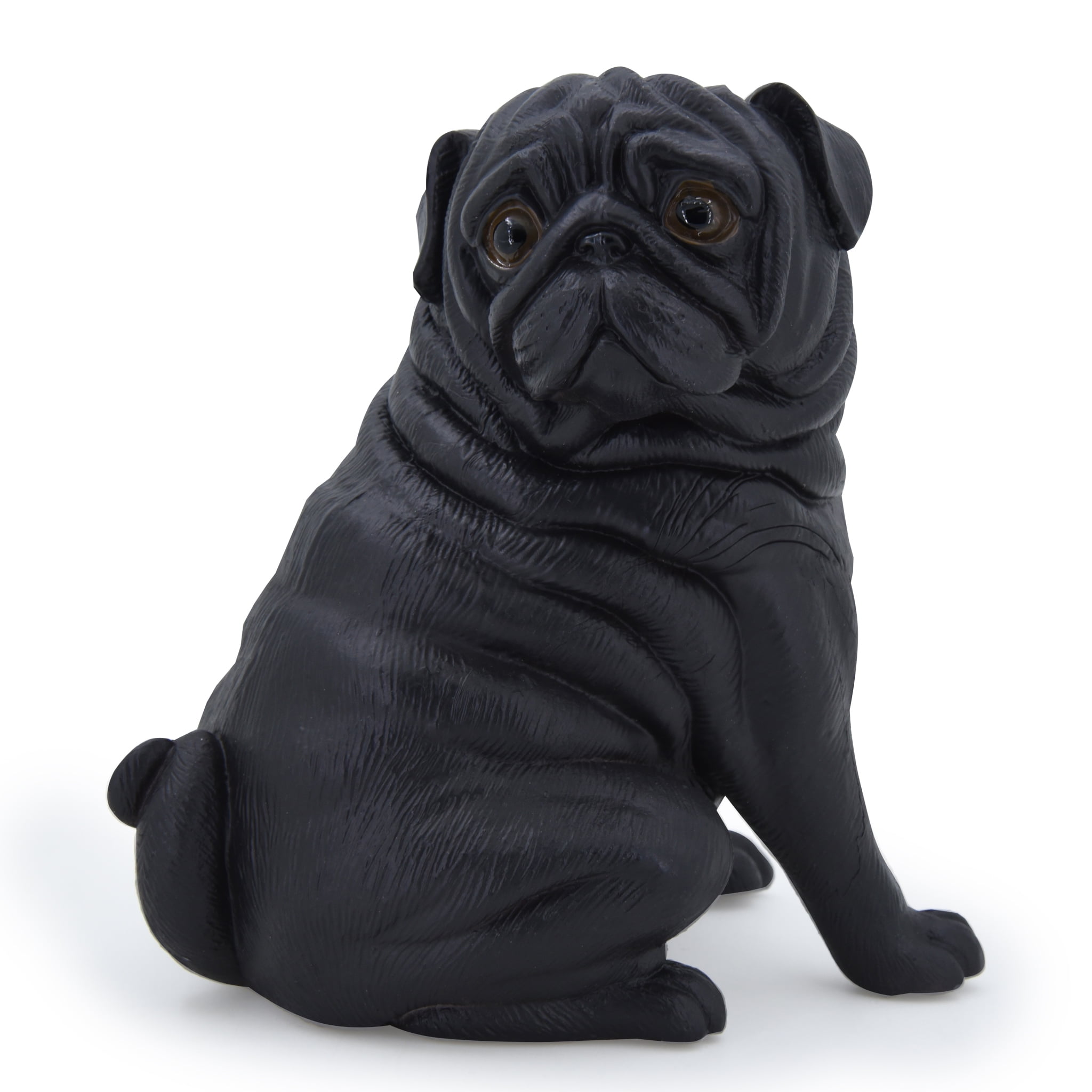 TANG DYNASTY Realistic Animal Figures,Pug dog Figurines,4.8inch Large ...