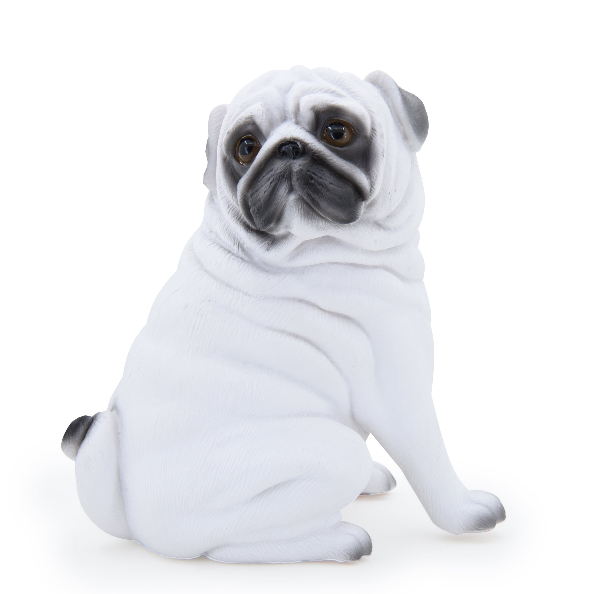 TANG DYNASTY Realistic Animal Figures,Pug dog Figurines,4.8inch Large ...