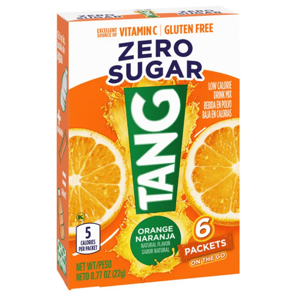 Tang Orange Naranja Drink Mix Packets, Sugar-Free, Lot of 3, 5 Calories ...
