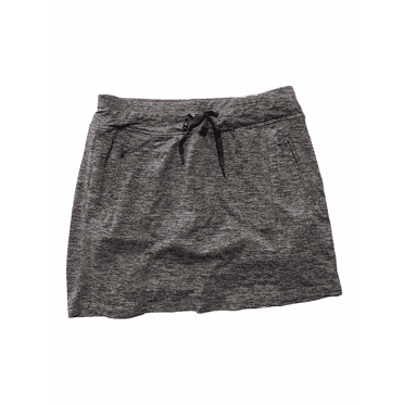 Collections Etc Women's Drawstring Cotton Knit Pull-On Skort with ...