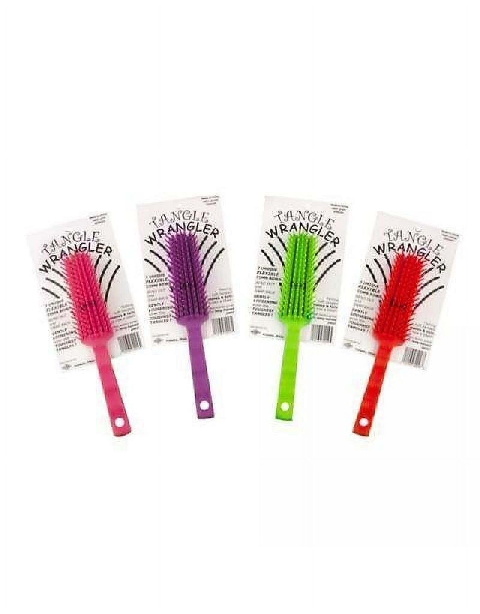 TANGLE WRANGLER Pet Brush Neon Assorted Colors 290509 TOLCO Single ...