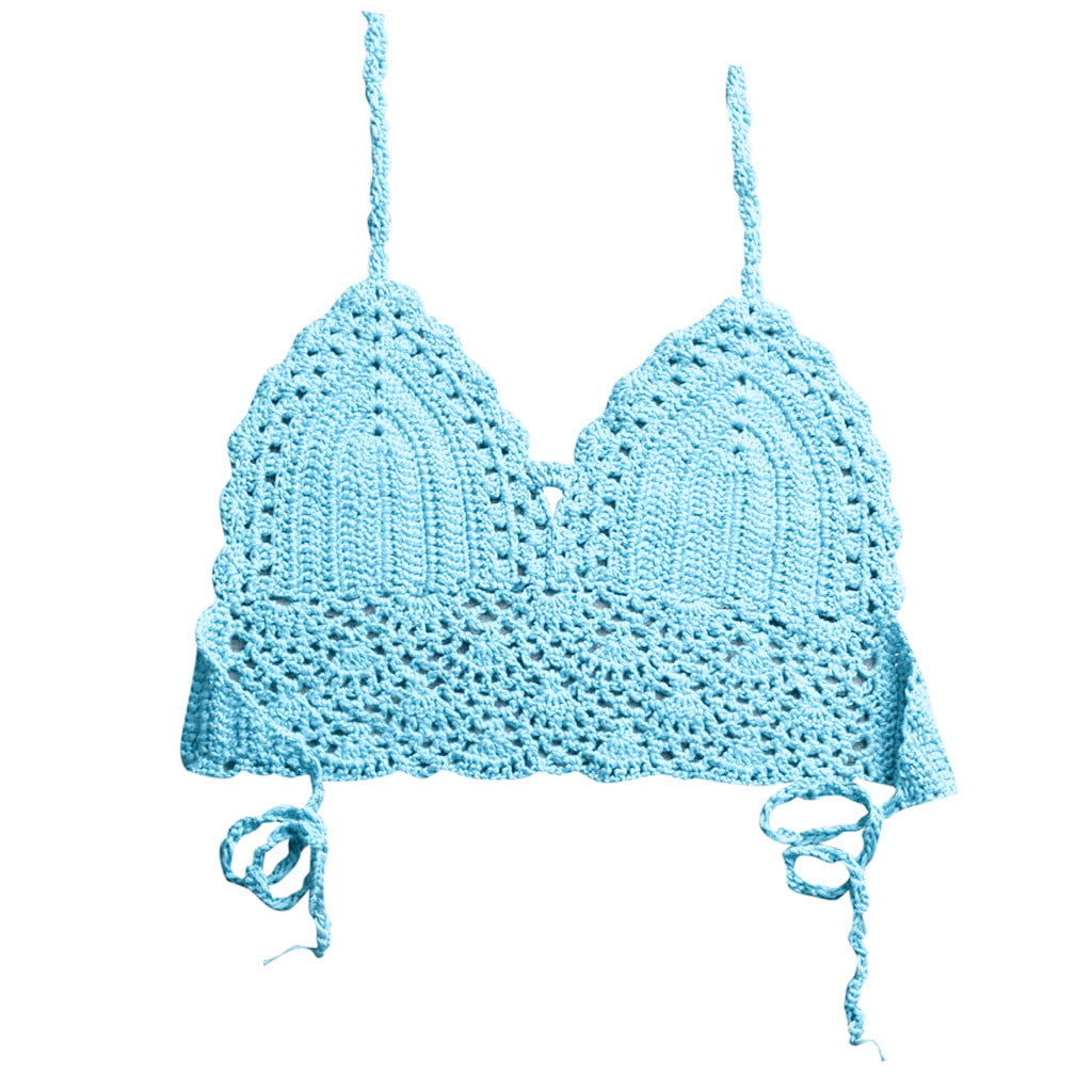 TANGQIOP Women Bathing Suits Tops Bikini Knit Tank Built-In Bra Soft ...