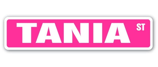 TANIA Street Sign Childrens Name Room Sign | Indoor/Outdoor | 36" Wide ...