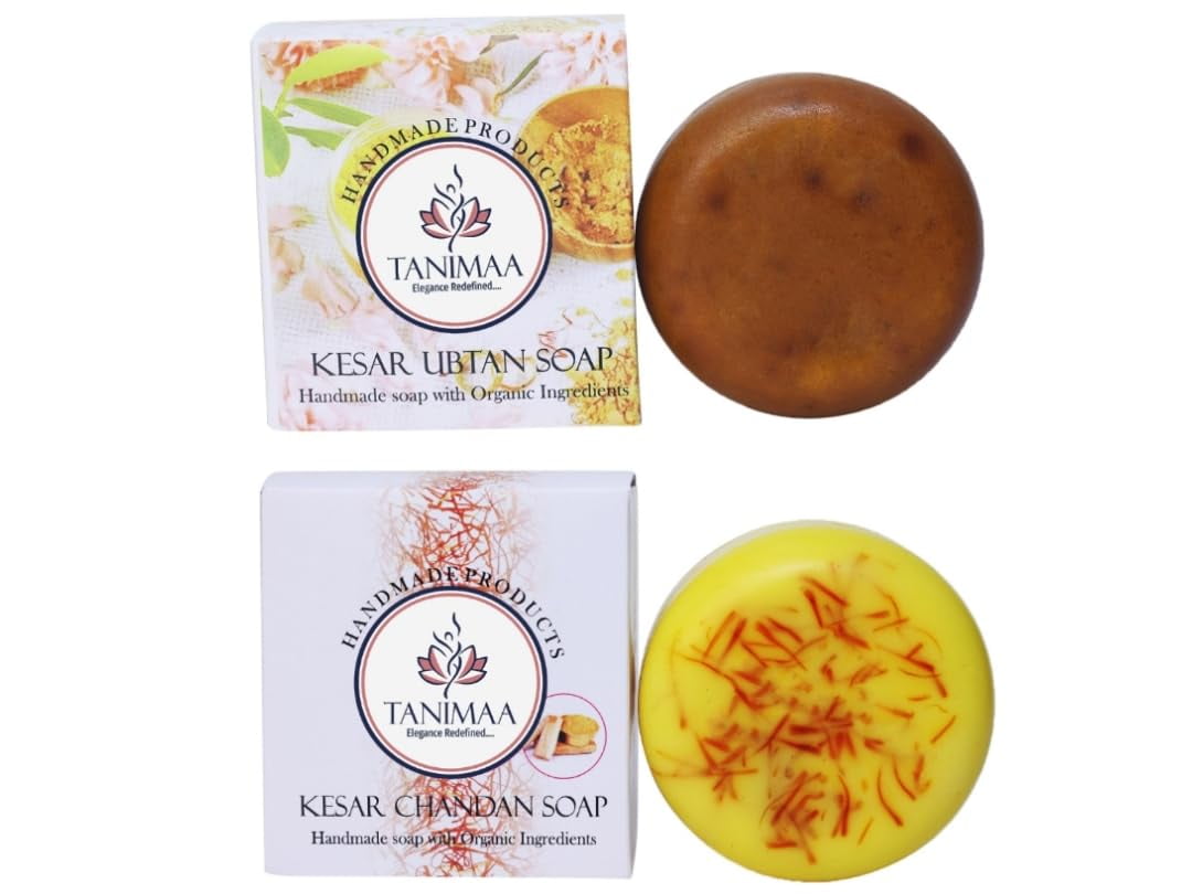 TANIMAA Kesar Ubtan Kesar Chandan Premium Bathing Soaps Chemical Free ...