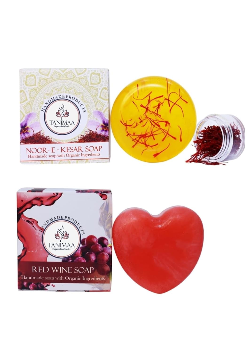 TANIMAA NoorEKesar Soap Natural Red Wine Handmade Soaps No Harmful ...