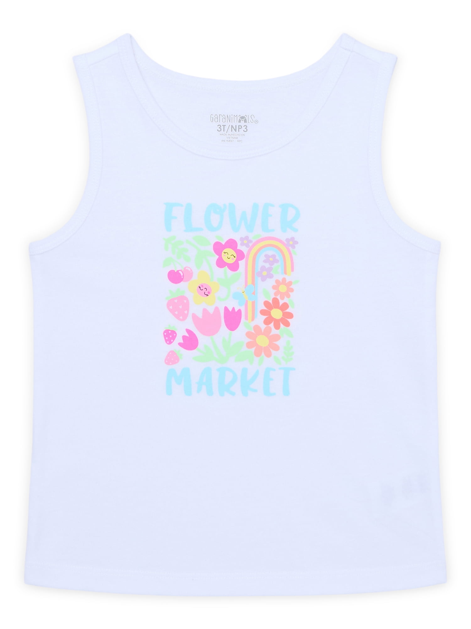 Garanimals Toddler Girl Graphic Tank Top, Sizes 18M-5T, Cotton Blend ...