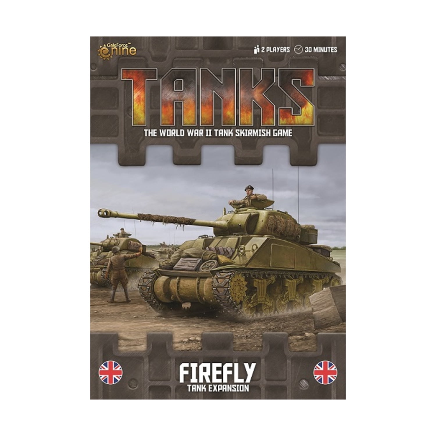 TANKS: British Sherman V & Firefly Tank Expansion Board Game Gale Force ...