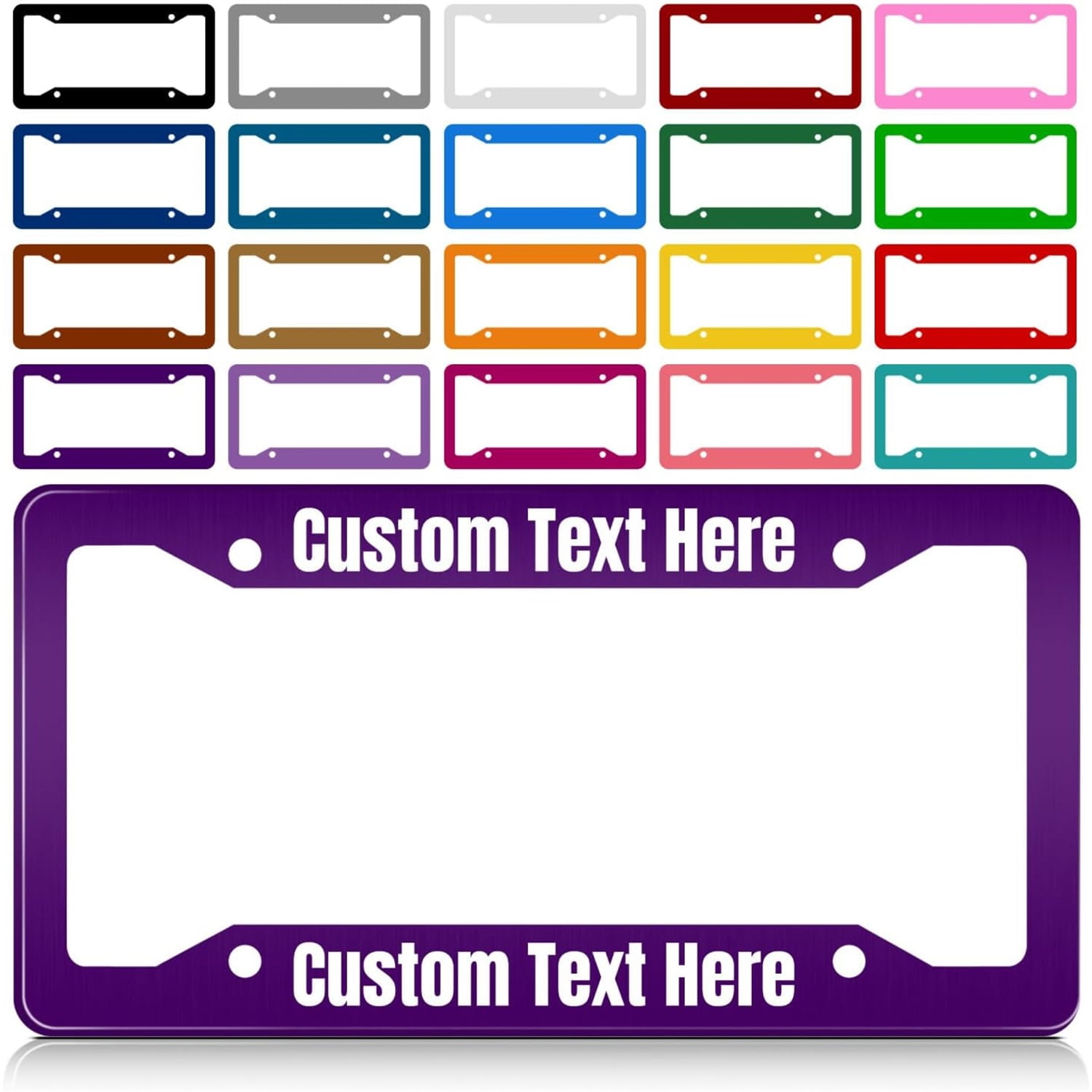 TANMAO Custom License Plate Frames Personalized License Plate Holders ...