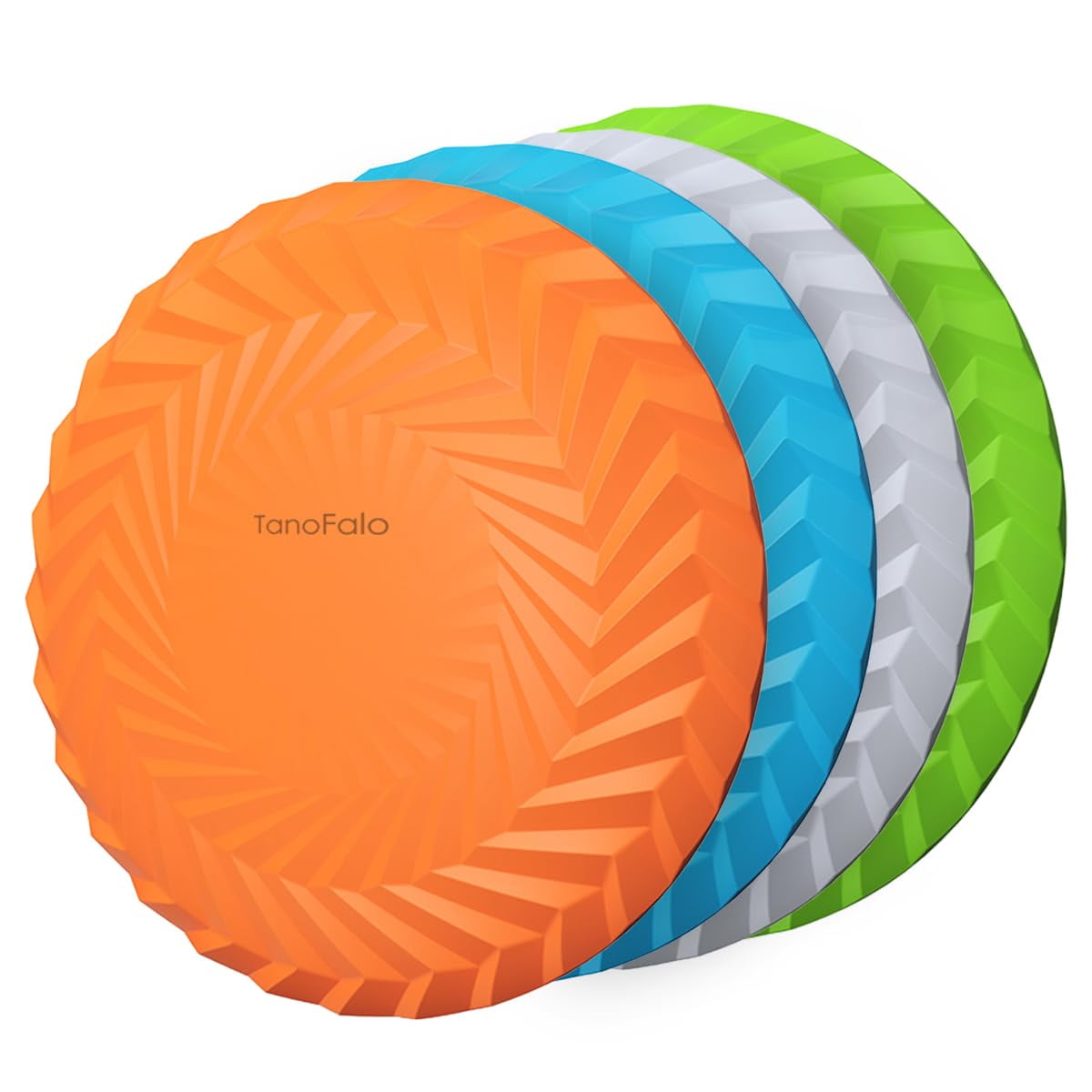 TANOFALO Dog Flying Disc, Dog Flyer Toy 7.2 Inch, Tear Resistant Soft ...