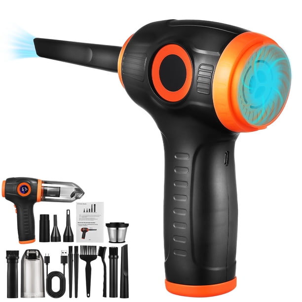 TANOM Air Duster Hand Held Vacuum Portable Blow Dryer Hair Drier Blower ...