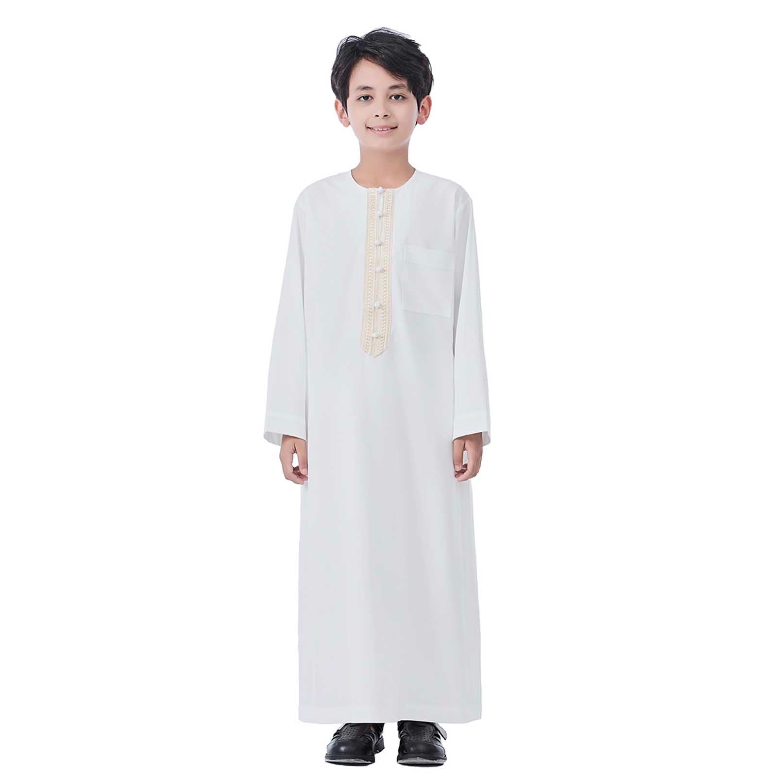 TANYSU Boys Arab Robes Kaftans Thobe For Everyday Casual Wear Long ...