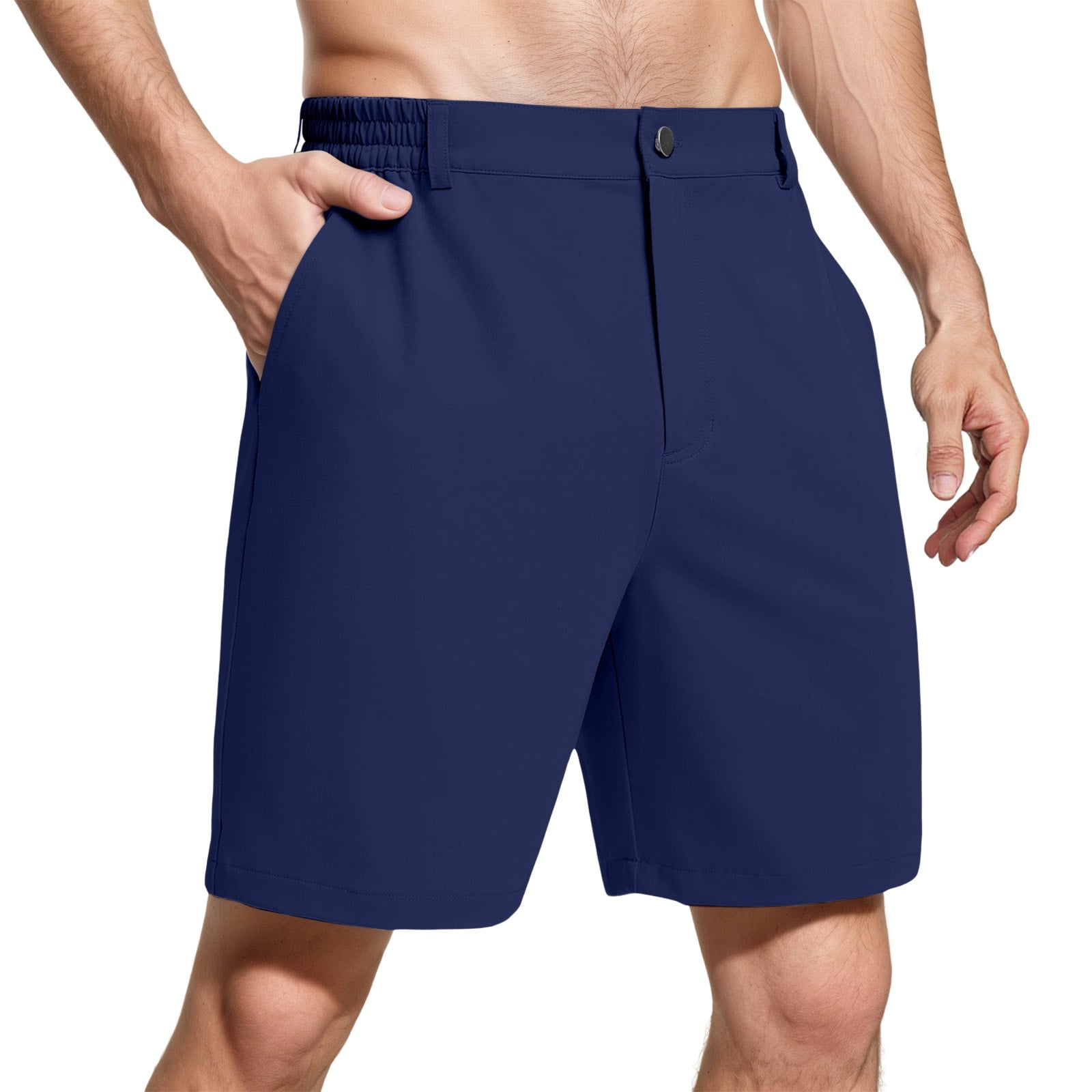TANYSU Solid Color Men's Casual Shorts For Daily Wear And Slim Fit ...
