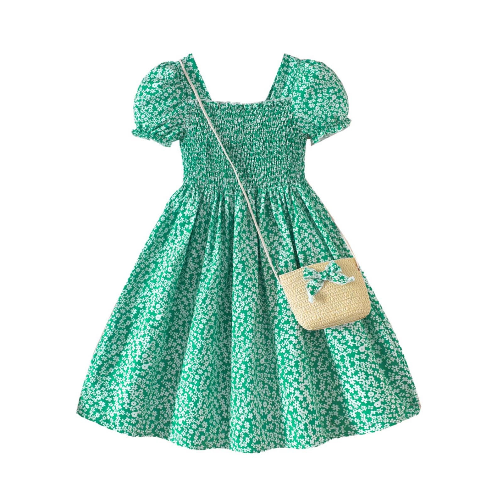 TANYSU Summer Children Dress Sets Girls Boys Featuring A Ruffled Design ...