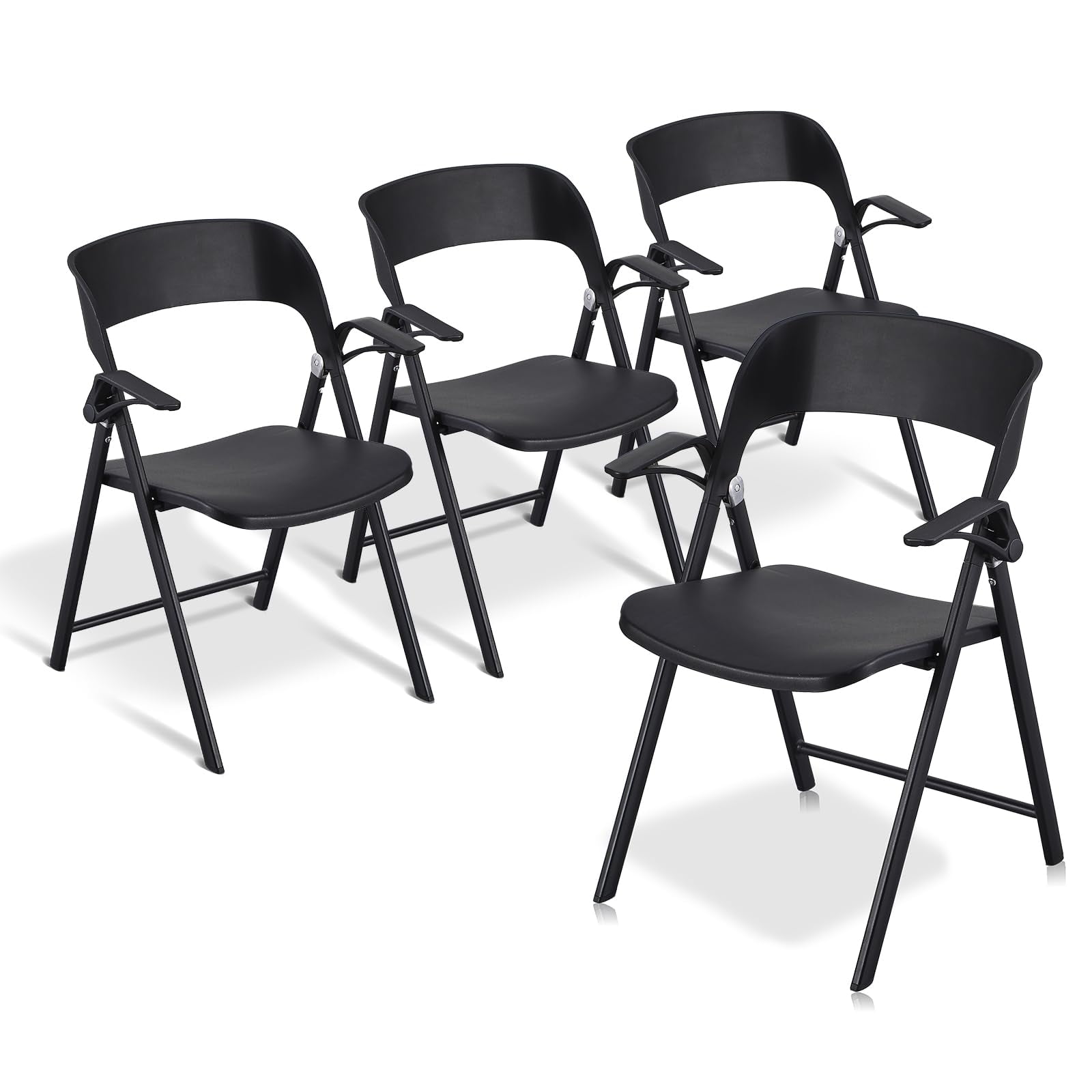 TAO ONE Folding Office Chair, Plastic Folding Chairs with Detachable ...