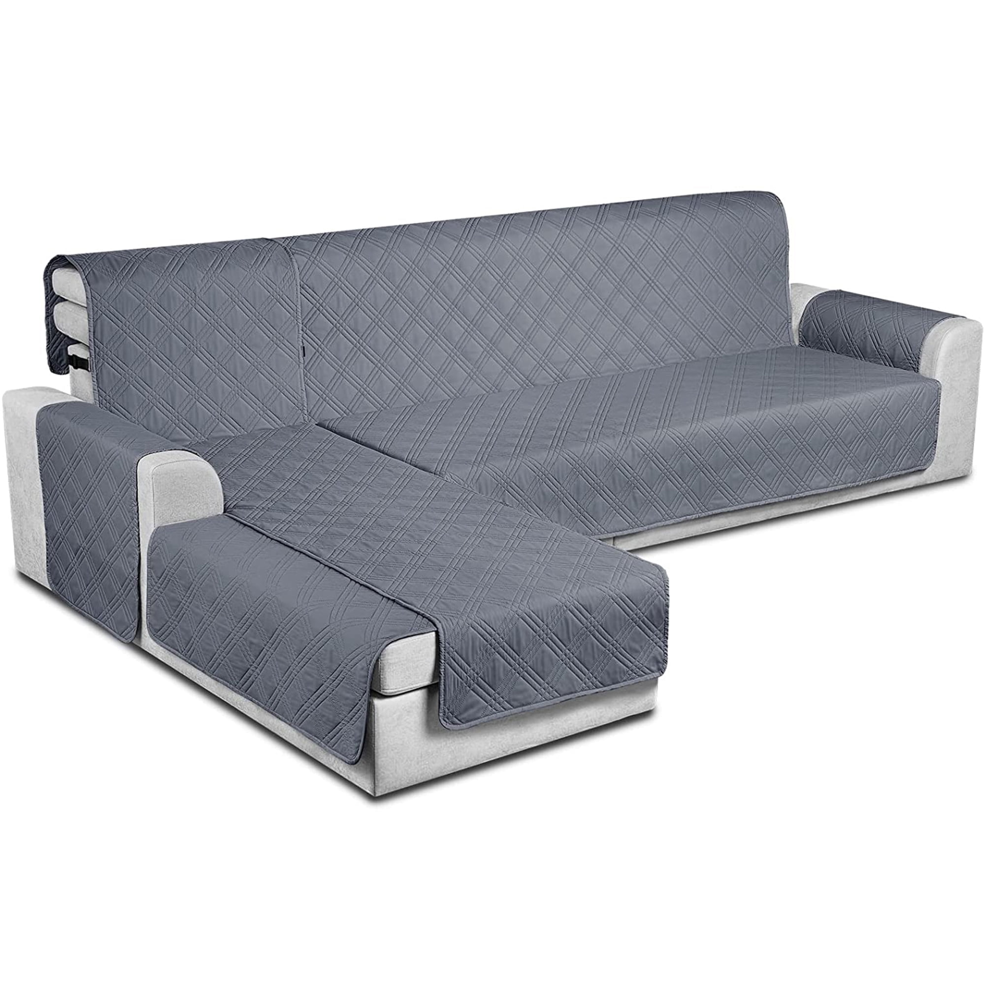 TAOCOCO Extra Large Reversible Quilted Sofa Cover, L-Shaped Sectional ...