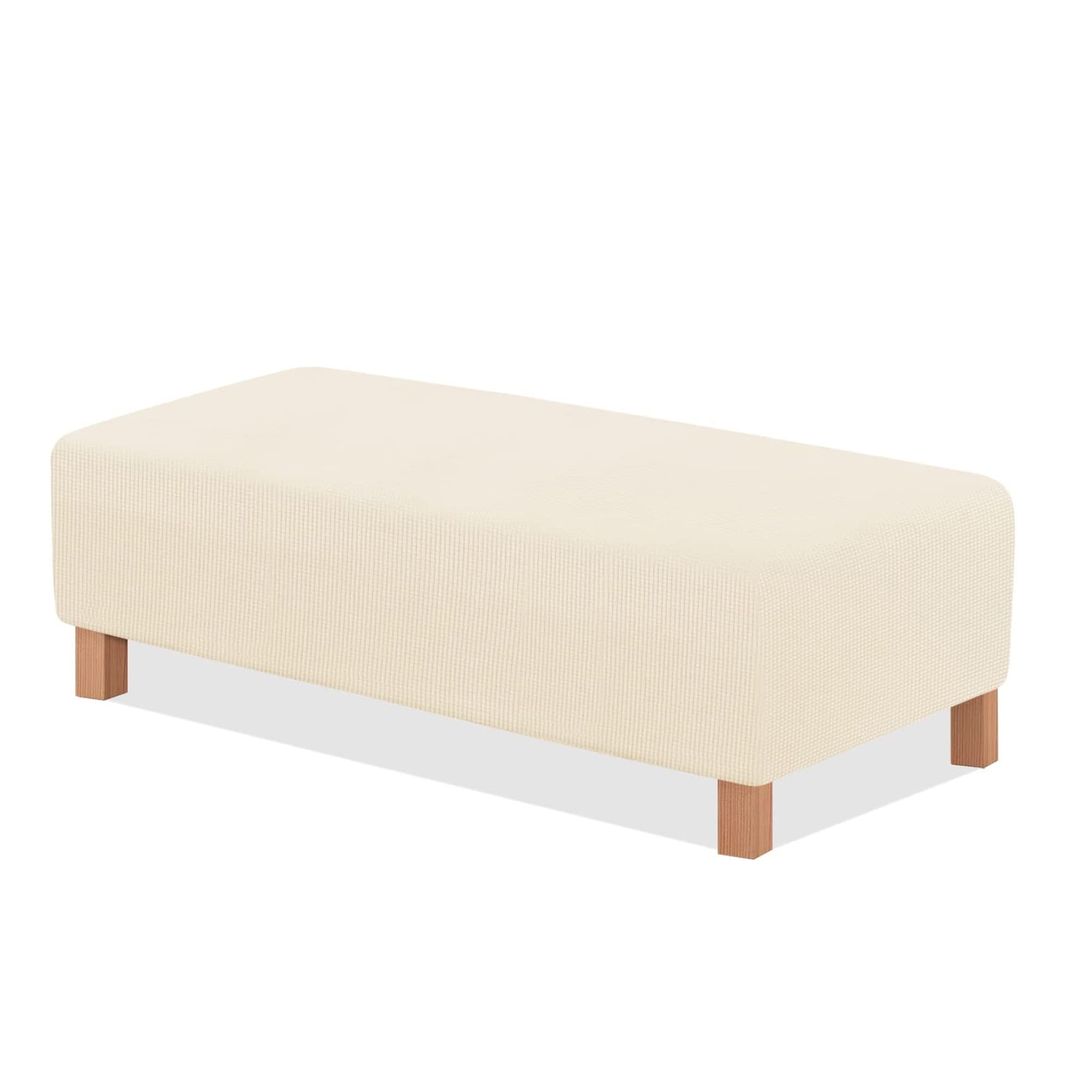 TAOCOCO Stretch Ottoman Cover Rectangular Ottoman Slipcovers with ...