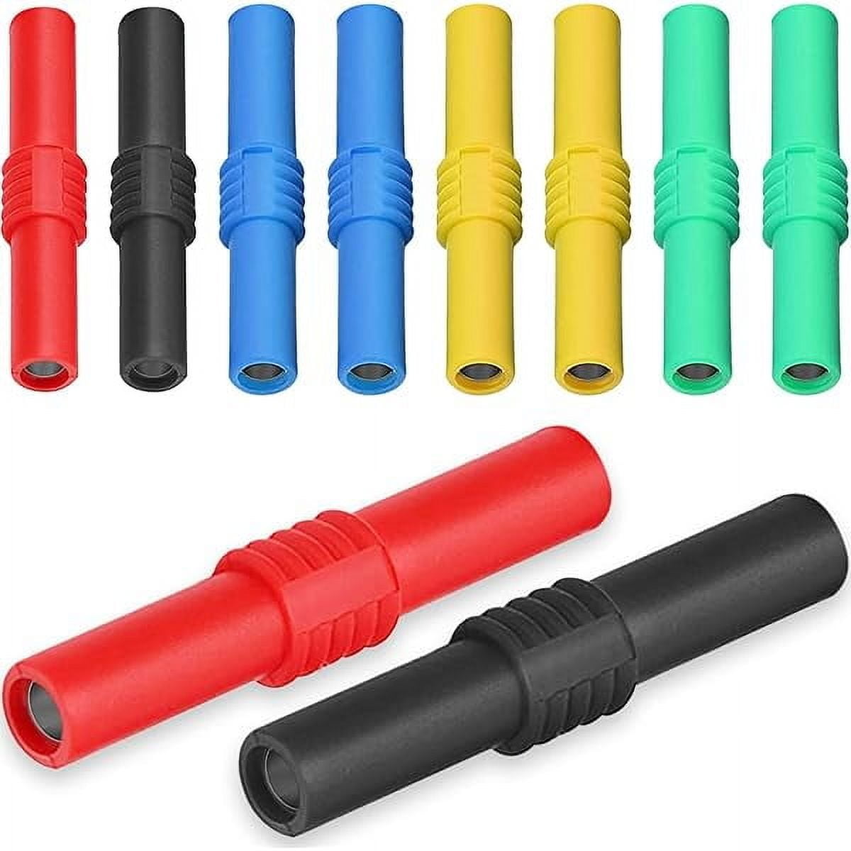 TAOOHU 10Pcs 4mm Banana Plug Coupler Female to Female Insulated Banana ...