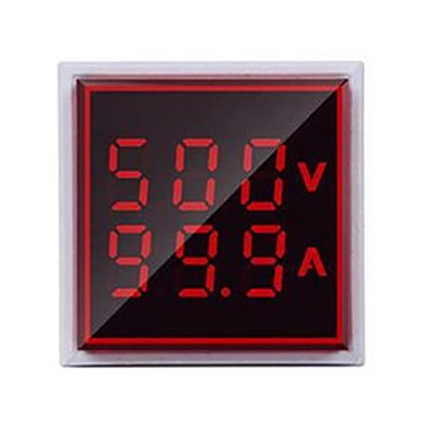 TAOOHU AC Current and Voltage Indicator with Two-Digit Display, 22mm ...