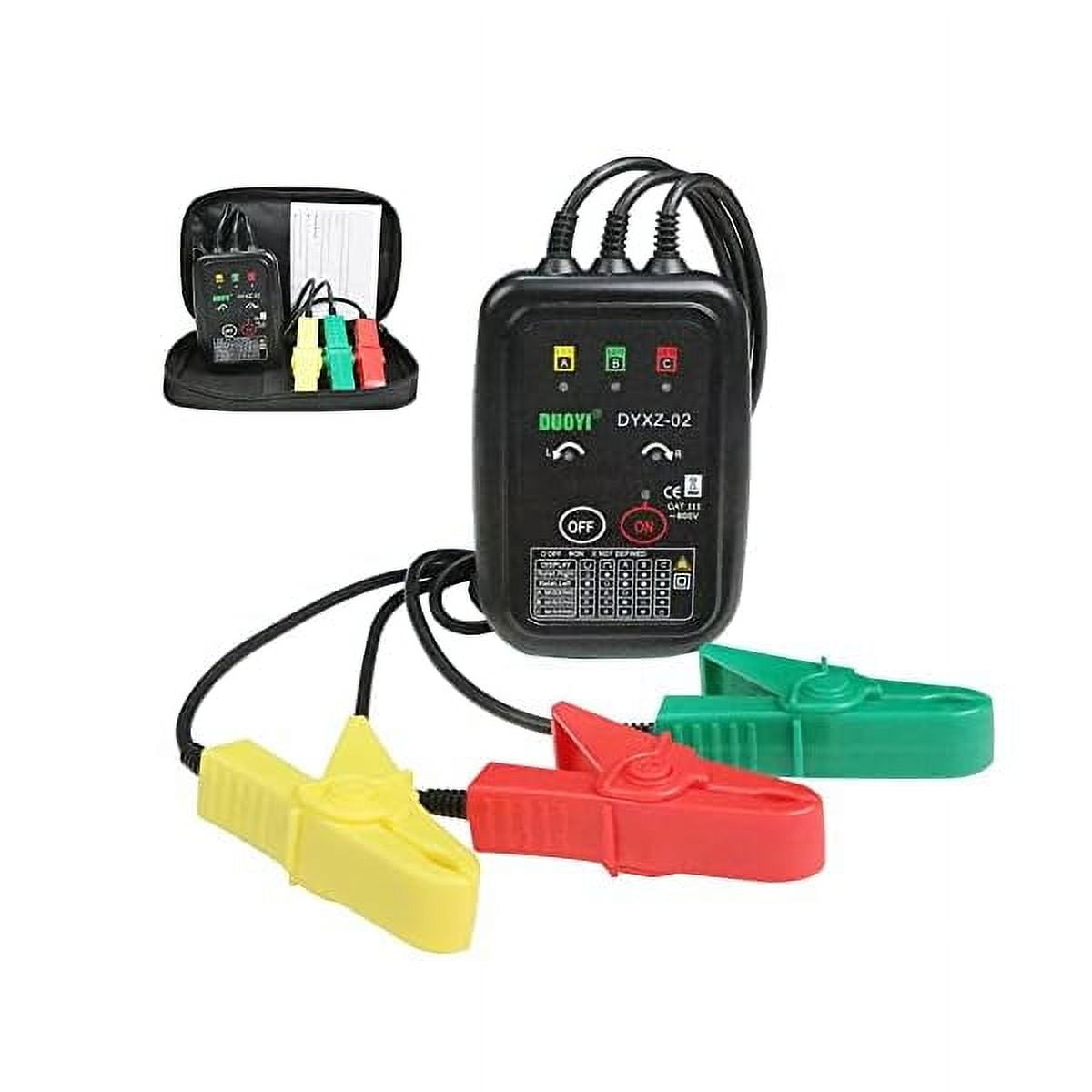 TAOOHU 3 Phase Rotation Meter Non Contact Phase Sequence Tester 70V ...