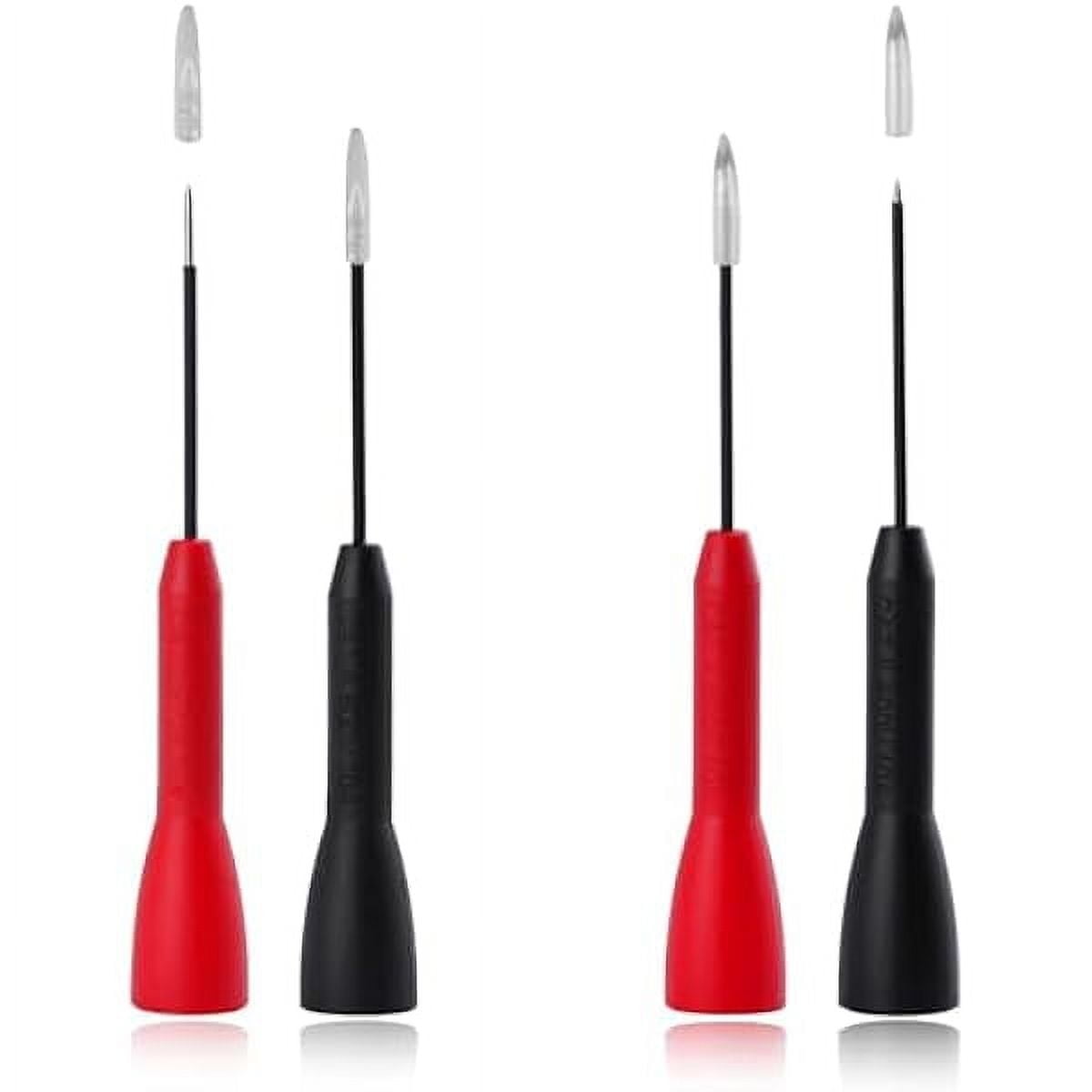 TAOOHU 4 Pack 2mm Needle Test Probes 600V/10A Piercing Needle Non ...