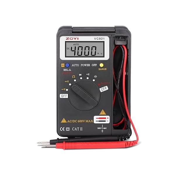 TAOOHU 921 Digital Multimeter Card Tester with Auto-ranging 4000 Count ...