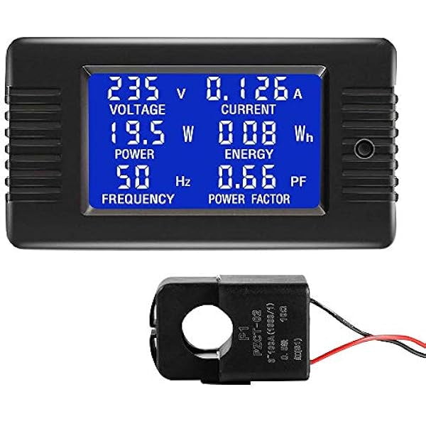 TAOOHU AC 80-260V 100A CRS-022B LCD Display Digital Current Voltage Power Energy Frequency Power ...
