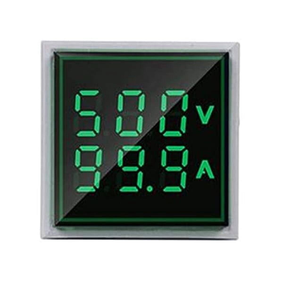 TAOOHU AC Current and Voltage Indicator with Two-Digit Display, 22mm ...