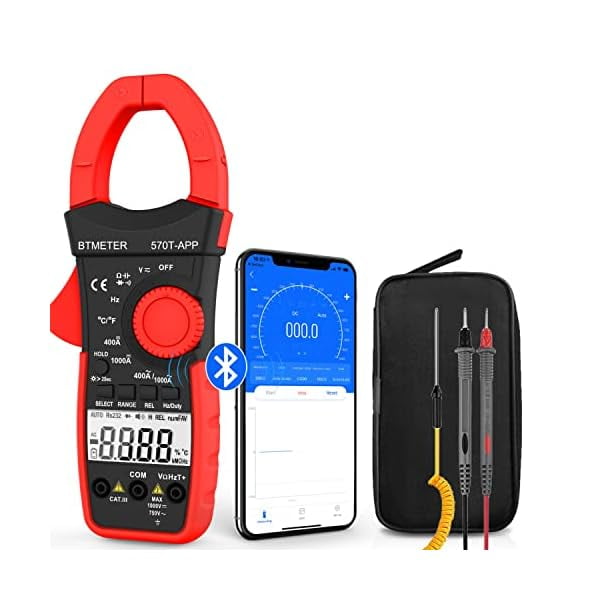 TAOOHU AC/DC 1000A Clamp Multimeter, 4000 Counts Digital Clamp-on Meter ...