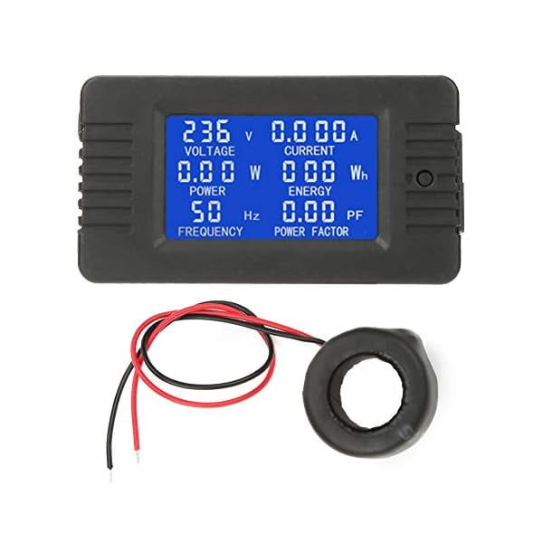 TAOOHU AC Digital Meter PZEM-022 AC 80-260V 100A LCD Display Multimeter AC Current Voltage ...