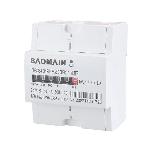 TAOOHU DDS238-4 (30-100) Single Phase DIN-Rail Kilowatt Hour kwh Meter ...